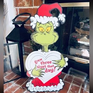 Dr. Seuss | Other | Grinch With Heart Saying Grew Three Sizes That Day ...